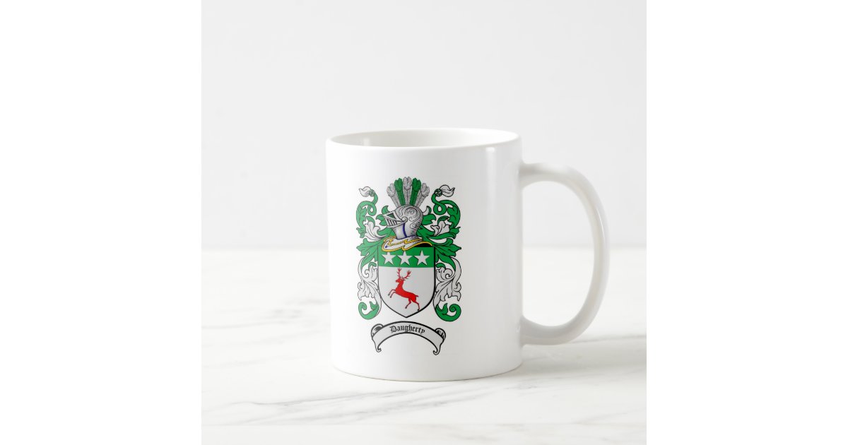 DAUGHERTY FAMILY CREST - DAUGHERTY COAT OF ARMS COFFEE MUG | Zazzle
