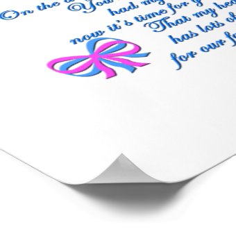 Daughter Expecting 1st Baby Poster | Zazzle