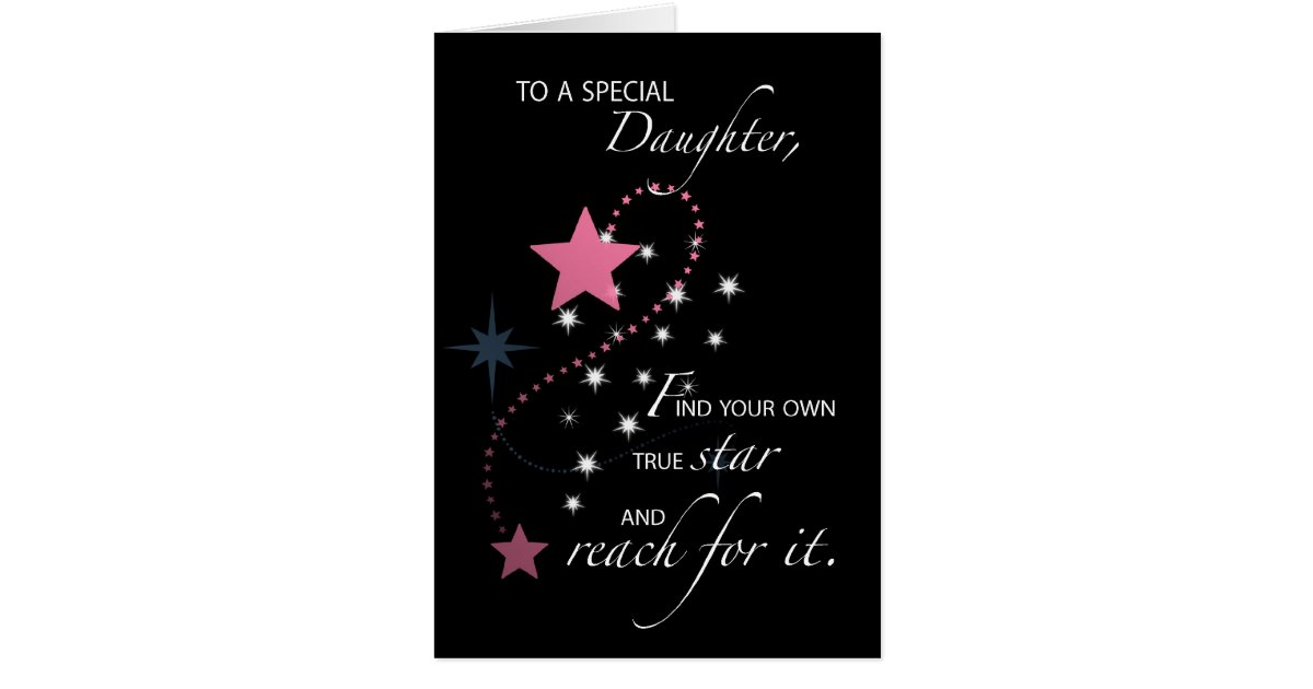 Daughter Graduation Star Congratulations Card Zazzle daughter-graduation-star-congratulations-card-zazzle