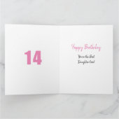 Daughter Number 14 Photo Collage Big 14th Birthday Card | Zazzle
