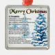 Daughter Poem - Christmas Design Metal Ornament | Zazzle