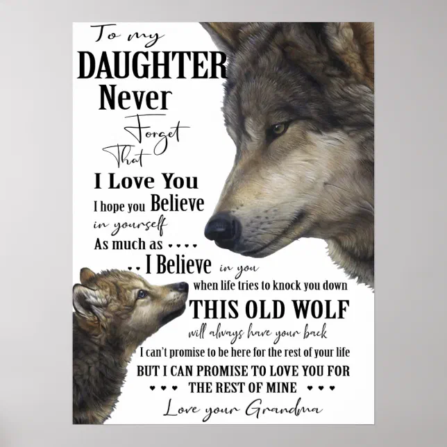 Daughter Poster | Zazzle