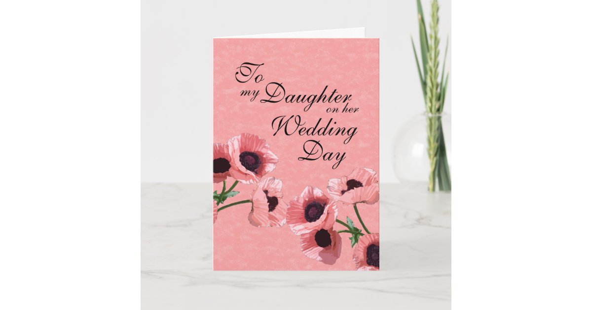 Daughter Wedding Day Card | Zazzle.com