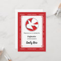Daughter's Confirmation Red with Dove Invitation | Zazzle