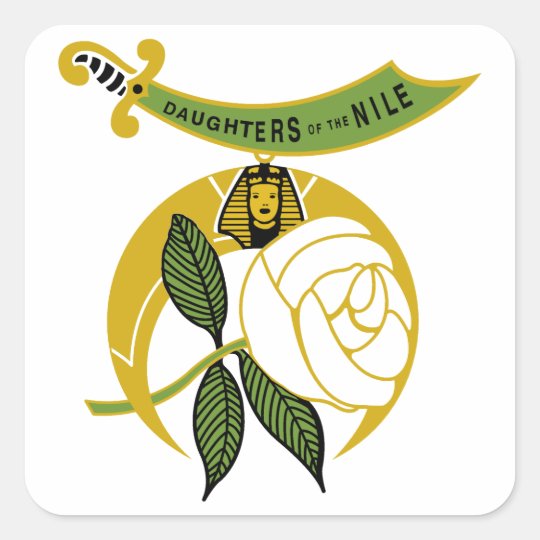 Daughters of the Nile Square Sticker | Zazzle.com