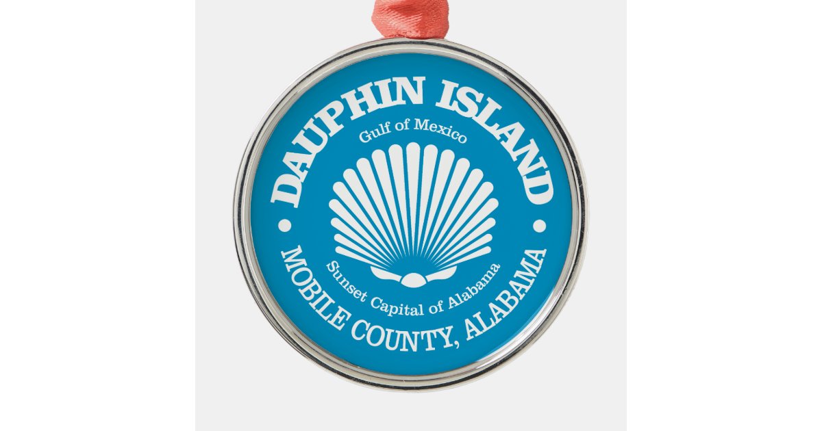 Dauphin Island (seashell) Metal Ornament | Zazzle