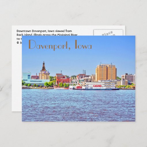 Davenport, Iowa, U.S.A. Postcard | Zazzle