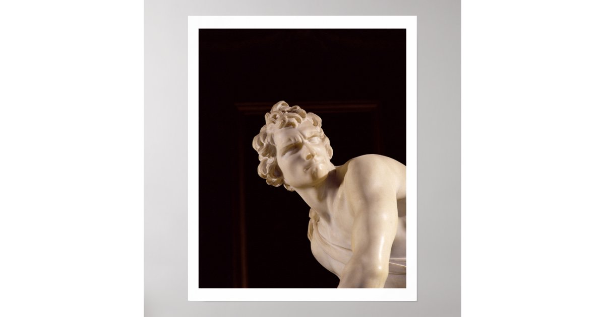 David, 1623-24 (marble) (detail) poster | Zazzle
