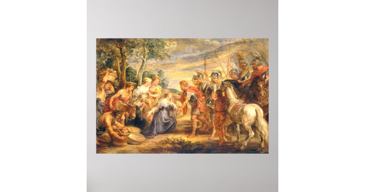 David and Abigail - Sir Peter Paul Rubens Fine Art Poster | Zazzle