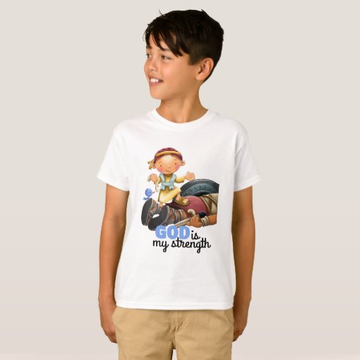 David and Goliath Bible verse T-shirt | Zazzle