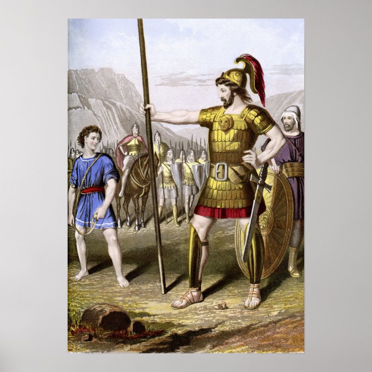 David and Goliath Poster | Zazzle