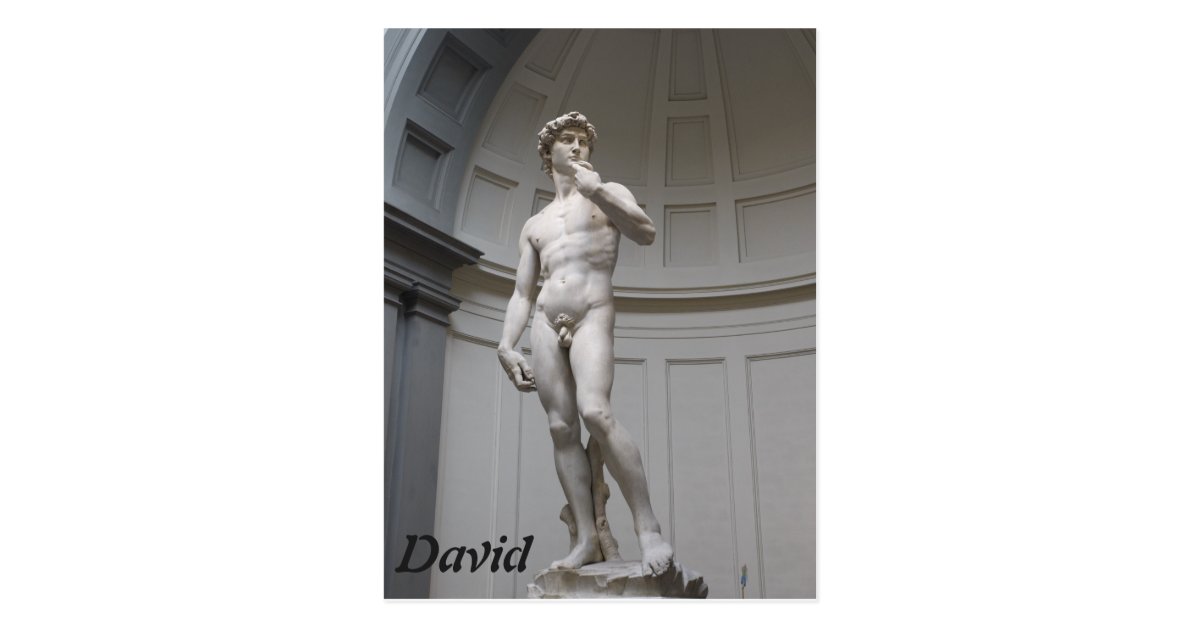 David by Michelangelo- Florence Postcard | Zazzle.com