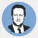 David Cameron Classic Round Sticker | Zazzle