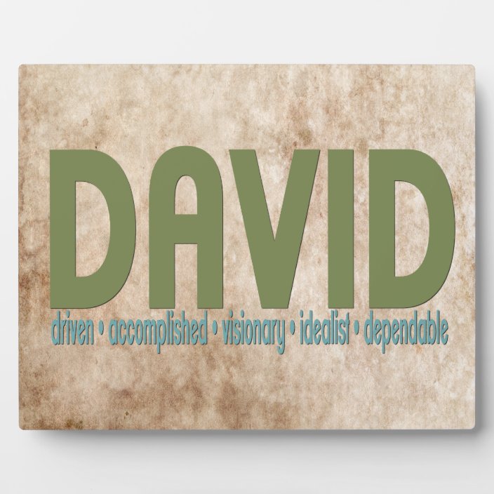 { David } Name Meaning Plaque | Zazzle.com