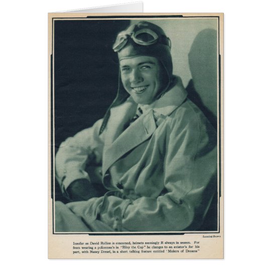 David Rollins 1929 silent movie actor | Zazzle.com