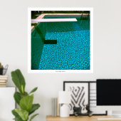 DAVID'S POOL SERIES p09- 3D Computer ART - 32x32 Poster | Zazzle