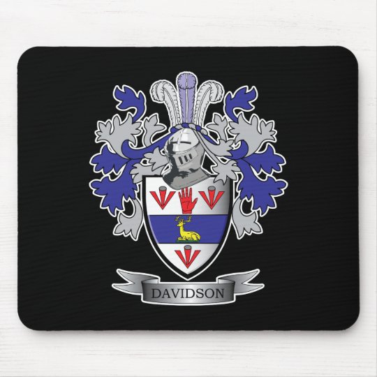 Davidson Family Crest Coat of Arms Mouse Pad | Zazzle.com