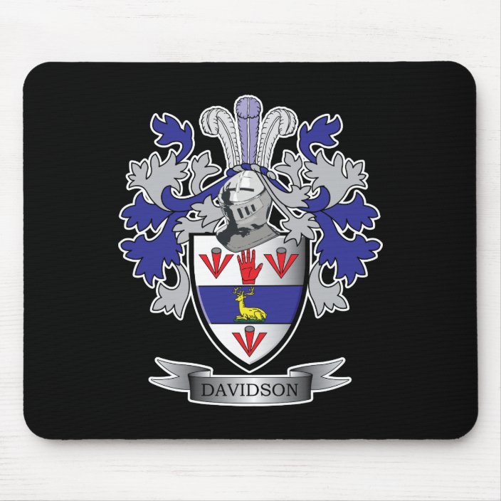 Davidson Family Crest Coat of Arms Mouse Pad | Zazzle.com