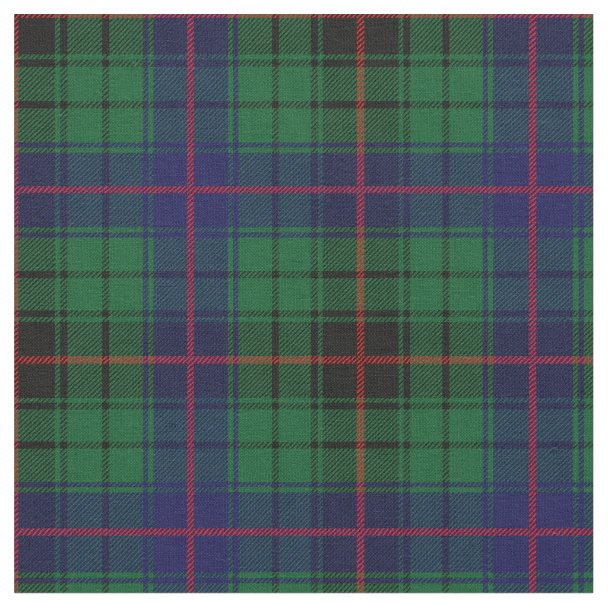 Clan Davidson Tartan Fabric | Zazzle