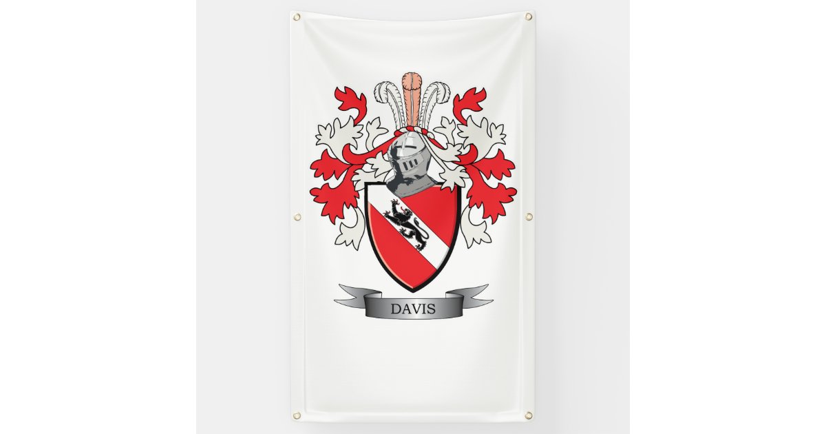 Davis Coat of Arms Banner | Zazzle