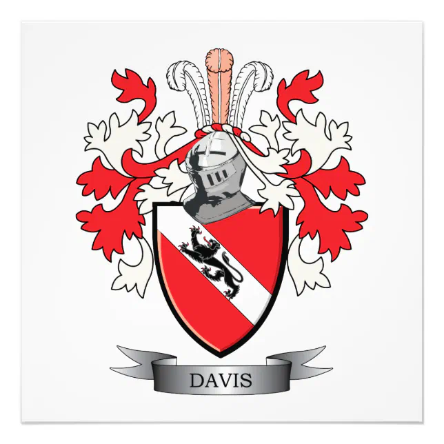 Davis Coat of Arms Photo Print | Zazzle