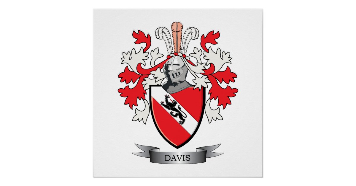 Davis Coat of Arms Poster | Zazzle