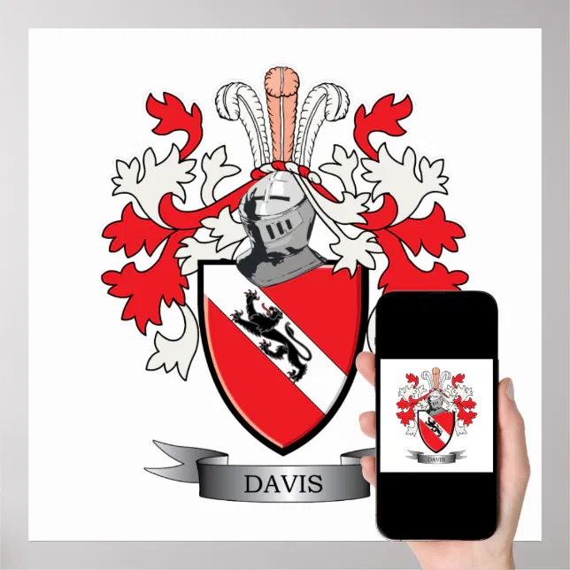 Davis Coat of Arms Poster | Zazzle