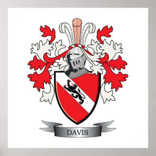 Davis Coat of Arms Poster | Zazzle