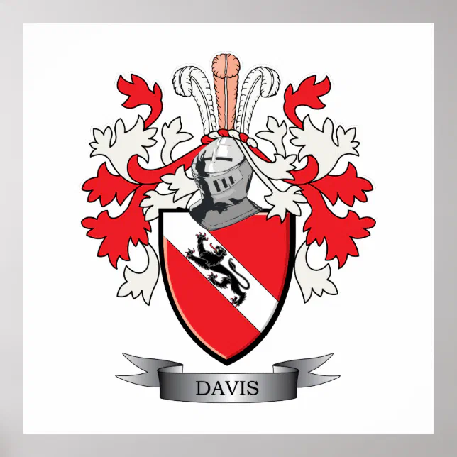 Davis Coat of Arms Poster | Zazzle