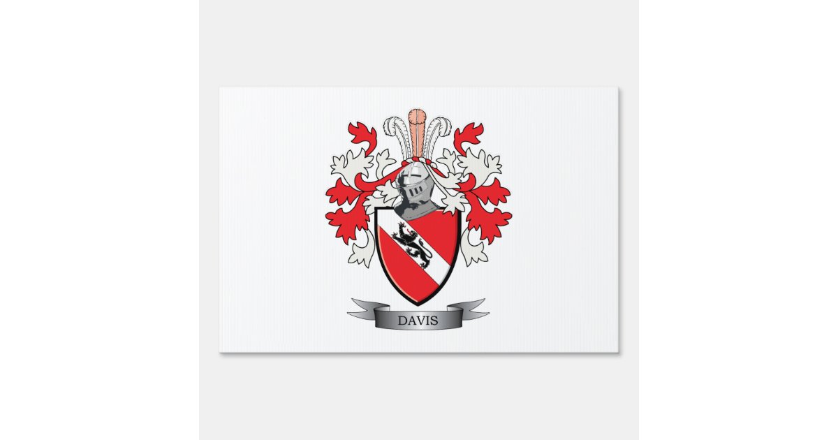 Davis Coat of Arms Sign | Zazzle