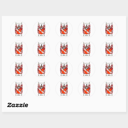 DAVIS FAMILY CREST - DAVIS COAT OF ARMS CLASSIC ROUND STICKER | Zazzle