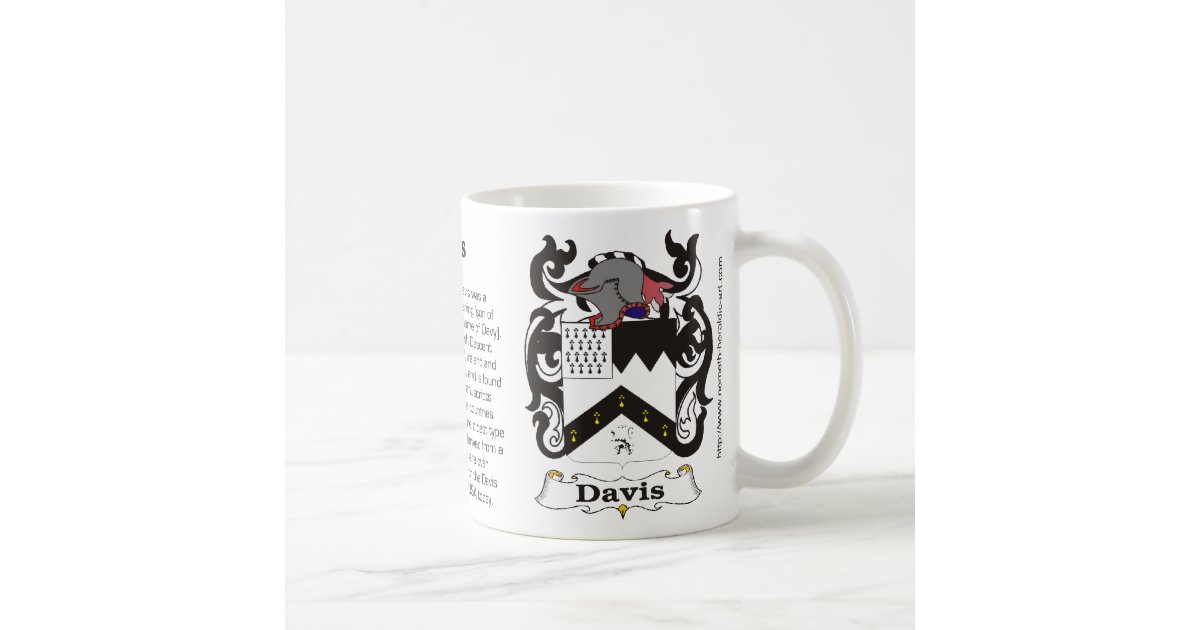 Davis Family Crest Mug | Zazzle