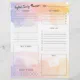 Dawn Watercolor Ombre Daily Planner Sheet | Zazzle