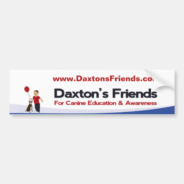 Daxton's Friends Official Bumper Sticker | Zazzle