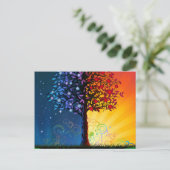 Day And Night Tree Postcard | Zazzle