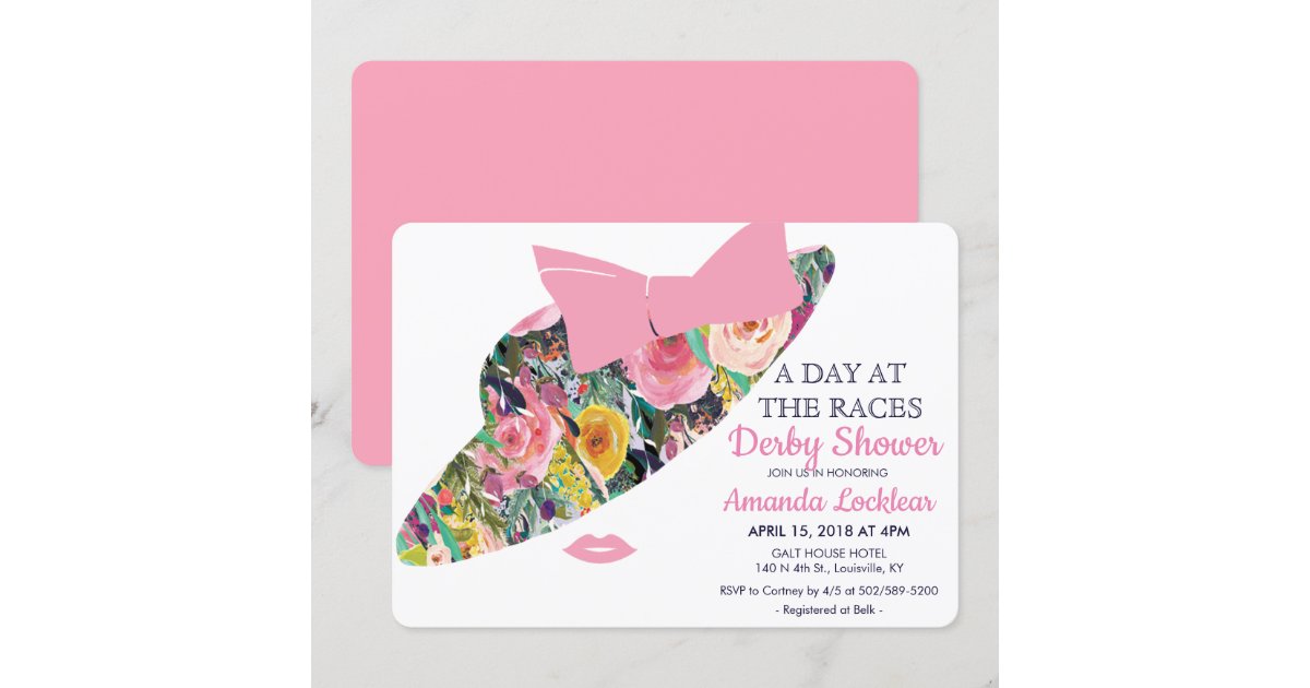 Day at the Races Bridal Shower Invitation | Zazzle