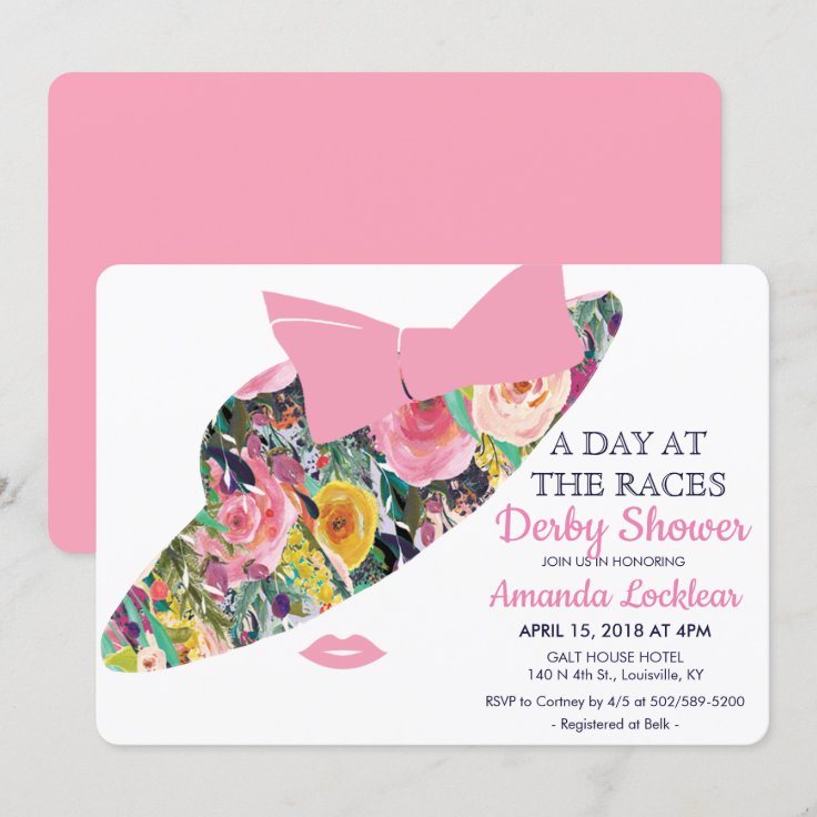 Day at the Races Bridal Shower Invitation | Zazzle
