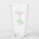 Day Dinking Cosmo Pink Cocktail, Pickleball Limes Glass | Zazzle