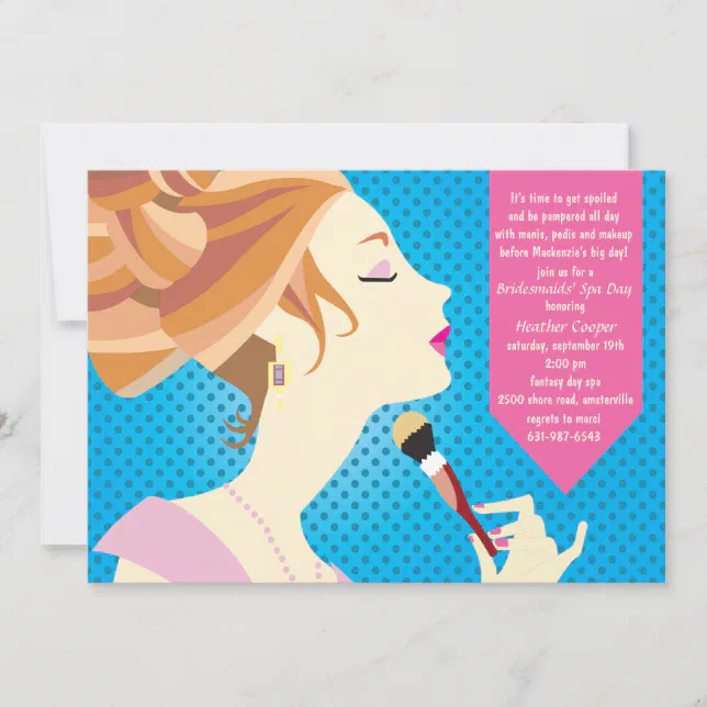Day of Beauty Spa Invitation | Zazzle