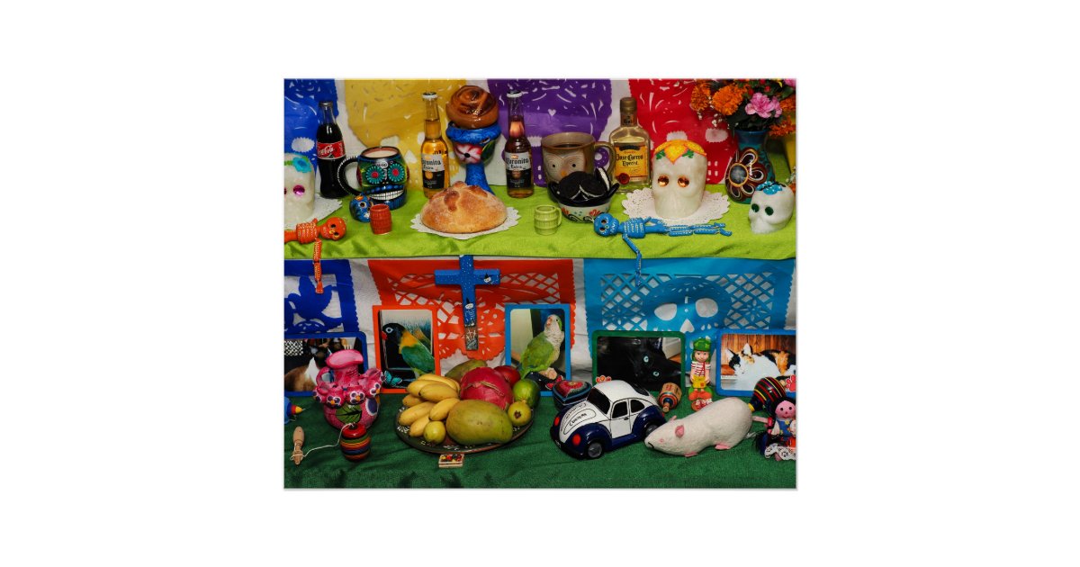 Day of the Dead Ofrenda Poster | Zazzle