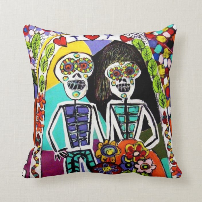 Day of the Dead - Pillow Mexican Couple | Zazzle.com