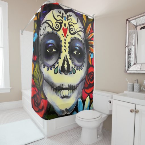 Day of the Dead Shower Curtain | Zazzle