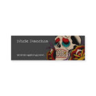 Day of the dead skull, contact card | Zazzle