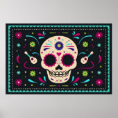 Day of the Dead Sugar Skull Poster | Zazzle
