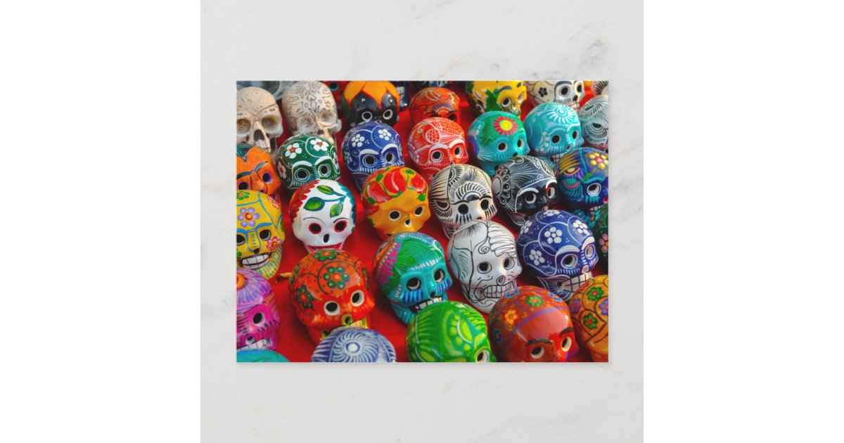 Day of the Dead Sugar Skulls Postcard | Zazzle
