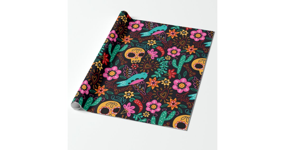 Day of the dead wrapping paper | Zazzle