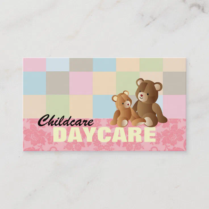 Daycare business cards template | Zazzle