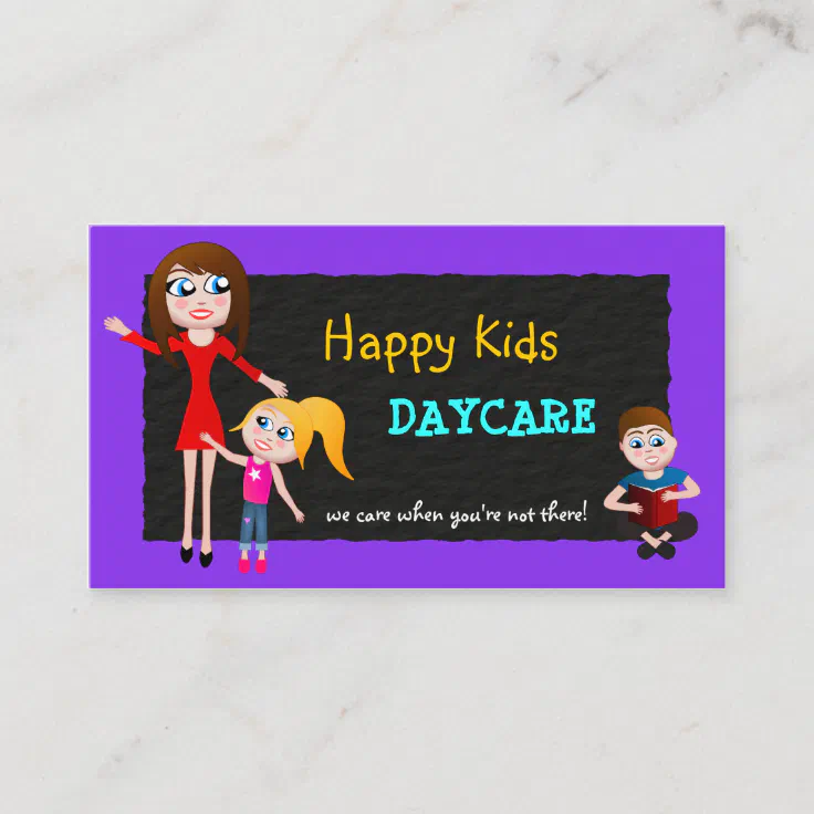 Daycare, Child Care, Babysitting Business Cards | Zazzle