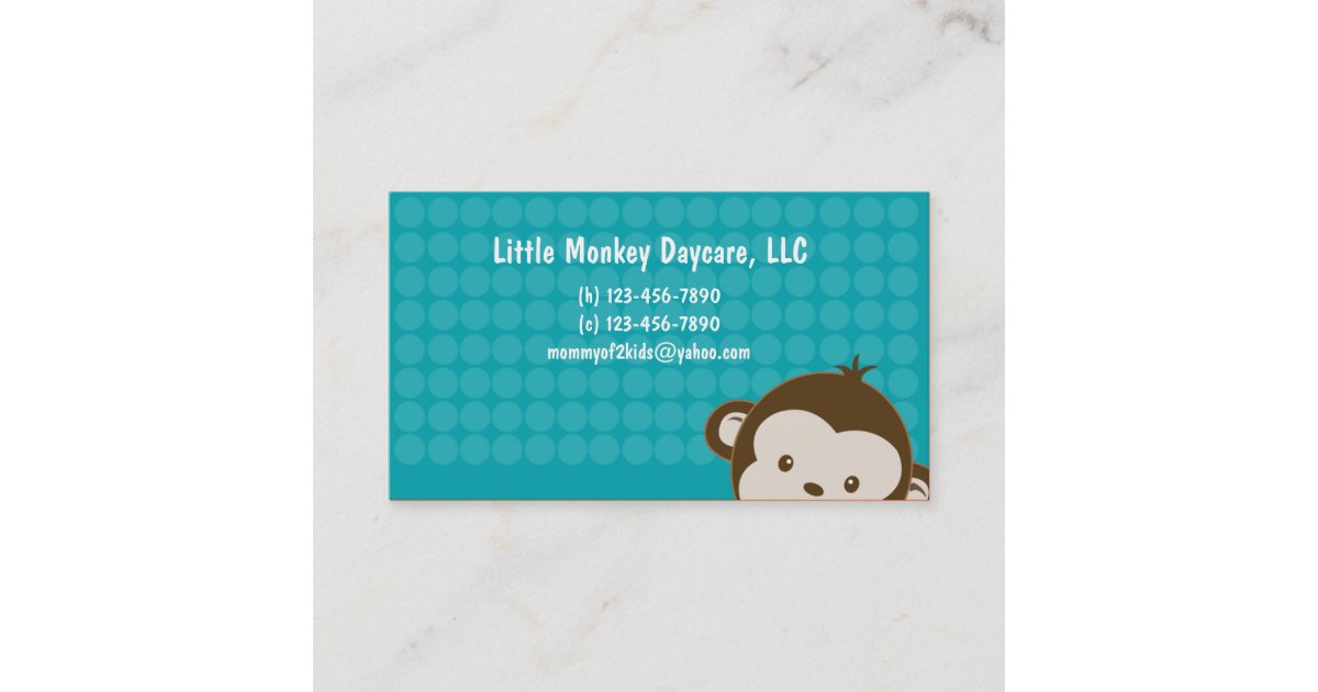 Daycare child care babysitting Mommy calling card | Zazzle