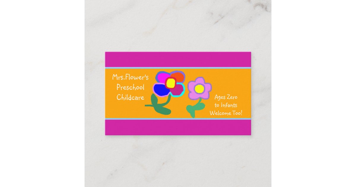 Daycare/Preschool Business Card | Zazzle